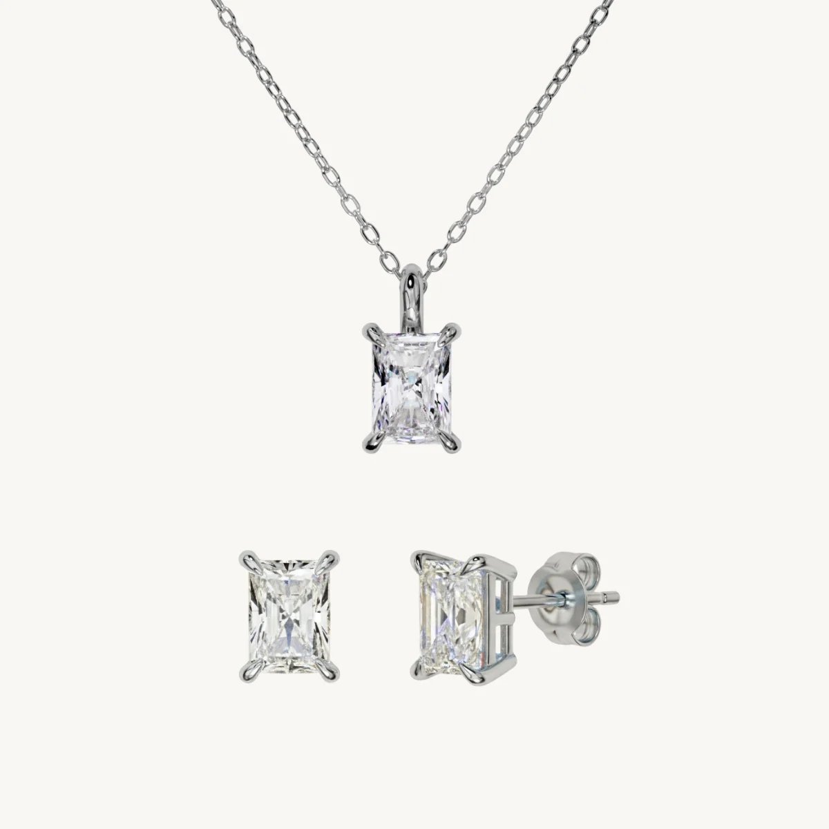 Lumina Radiant Moissanit Schmuck Set - Velur